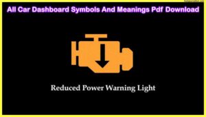 All Car Dashboard Symbols And Meanings Pdf Download