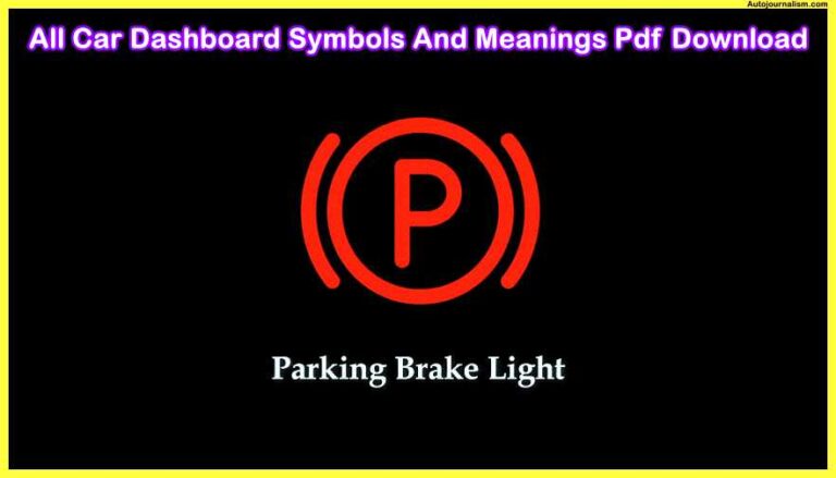 All Car Dashboard Symbols And Meanings Pdf Download