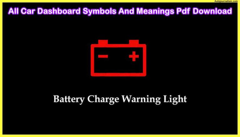 All Car Dashboard Symbols And Meanings Pdf Download