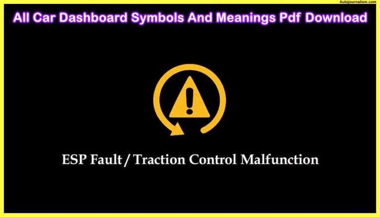 All Car Dashboard Symbols And Meanings Pdf Download
