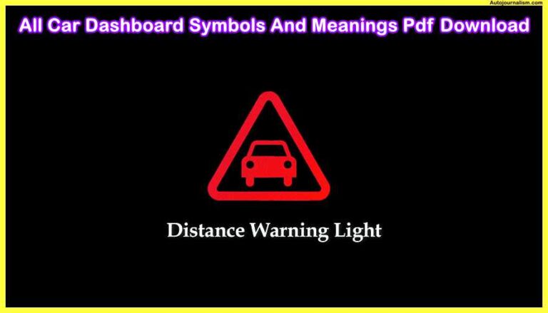 All Car Dashboard Symbols And Meanings Pdf Download