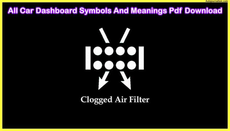 All Car Dashboard Symbols And Meanings Pdf Download