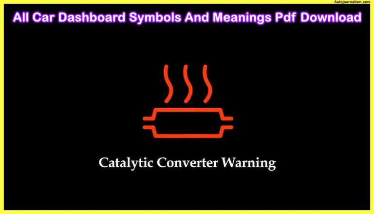 All Car Dashboard Symbols And Meanings Pdf Download