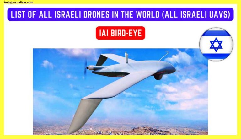 List Of All Israeli Drones In The World (All Israeli UAVs)